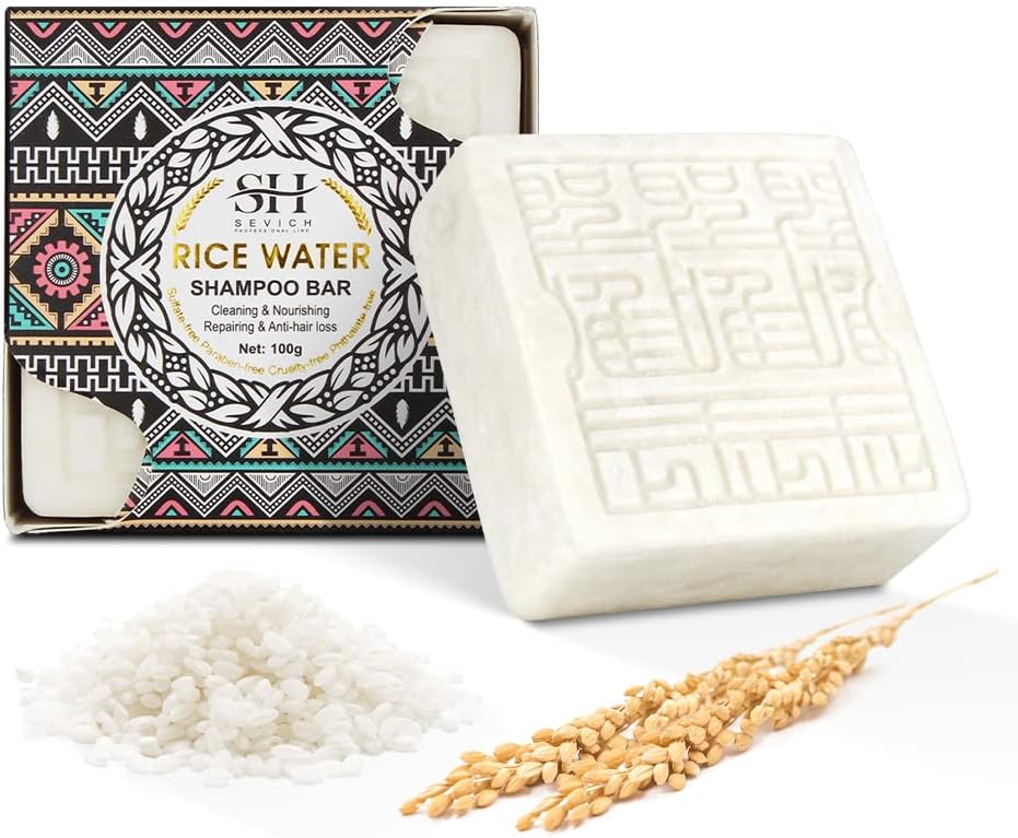 Amazon.com : PureNaturis Argan Oil Rice Water Shampoo Bar for Hair ...