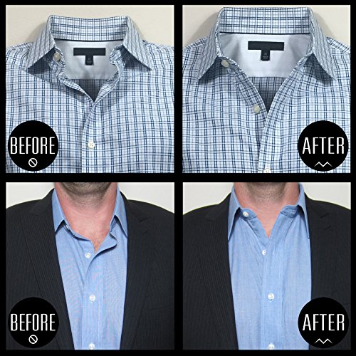 Million Dollar Collar Unisex Collar Support Placket Patented Sticks for ...