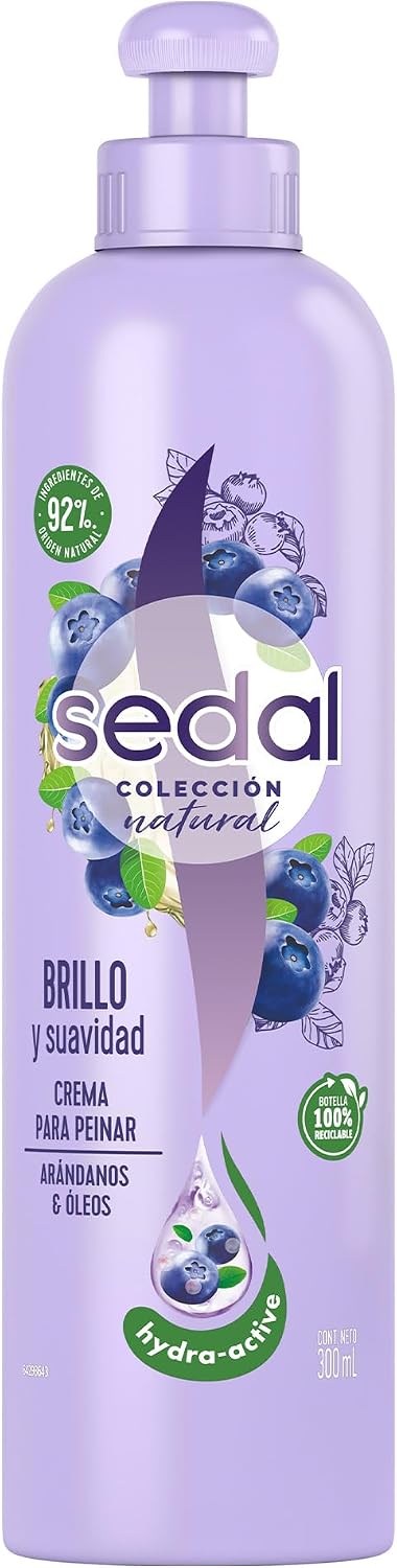 Sedal Crema para Peinar Brillo y Suavidad 300 ml : Amazon.com.mx: Belleza