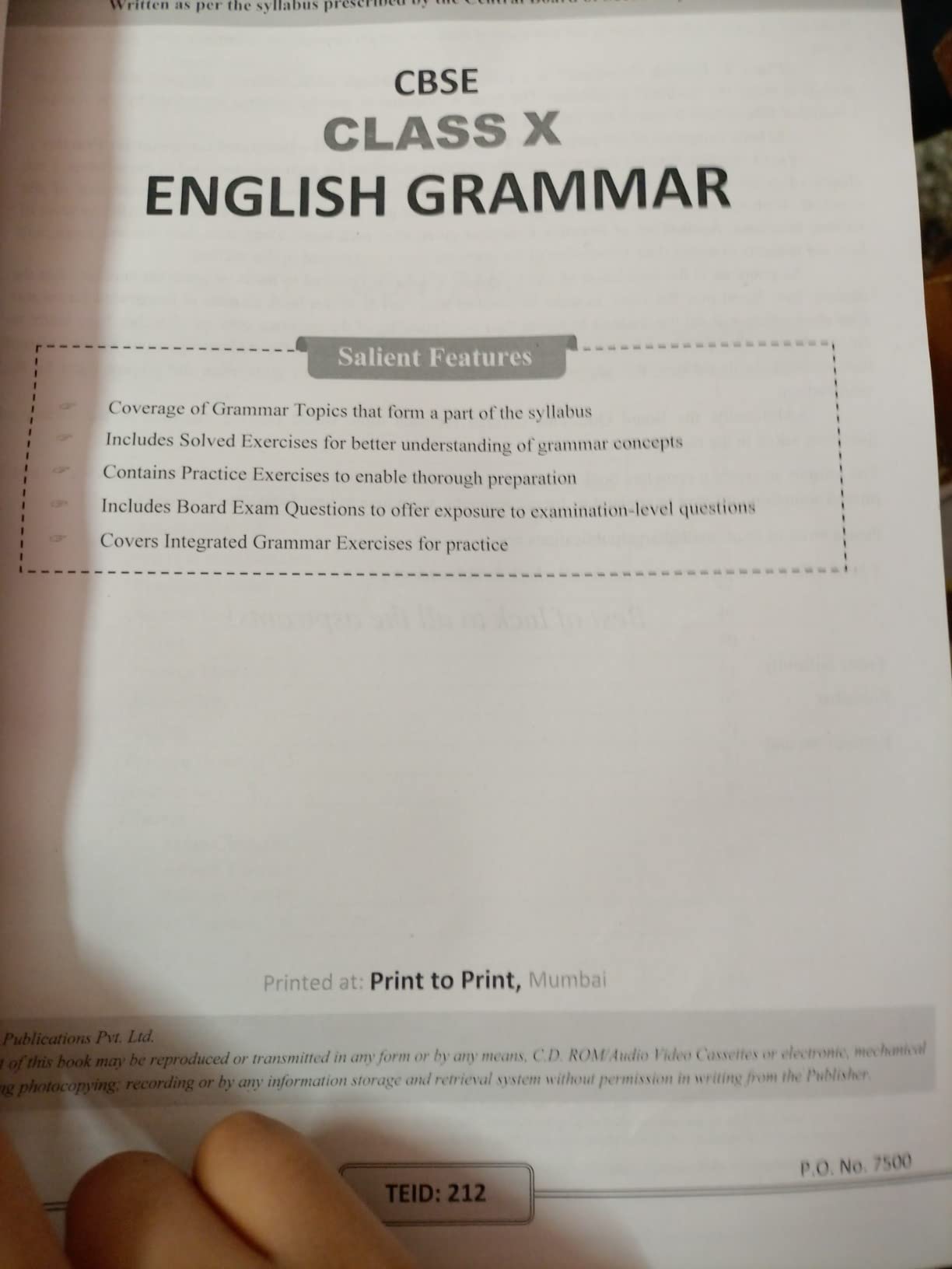 CBSE Class 10 English Grammar Notes Book | Solved and Practice ...