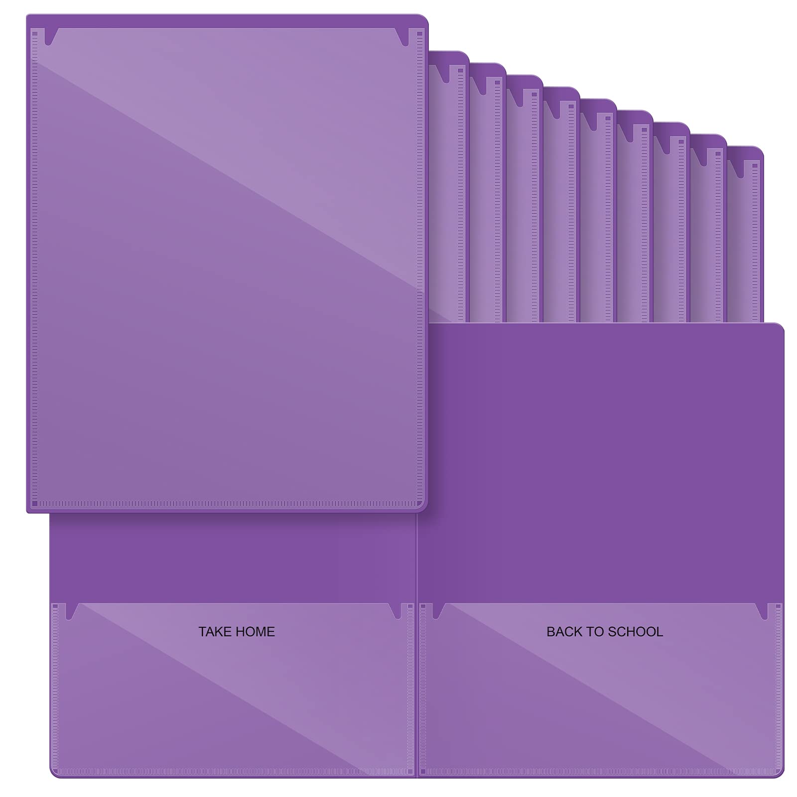 Homework Folders For Students 24-Pack Take Home Folders With 2 Pockets ...