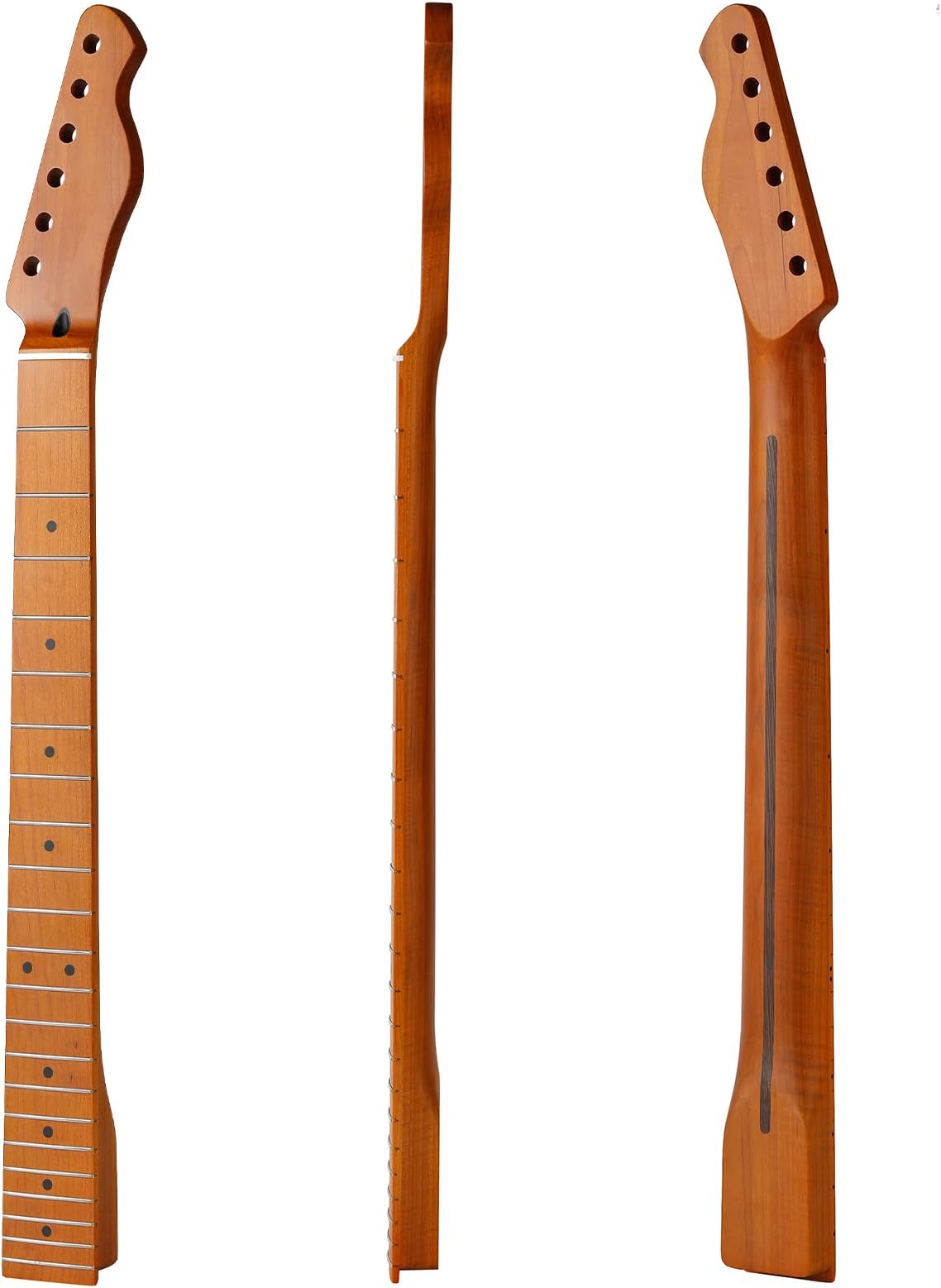 Amazon.com: Yinfente 22Fret Guitar Neck 24.75inch Scale Electric guitar ...