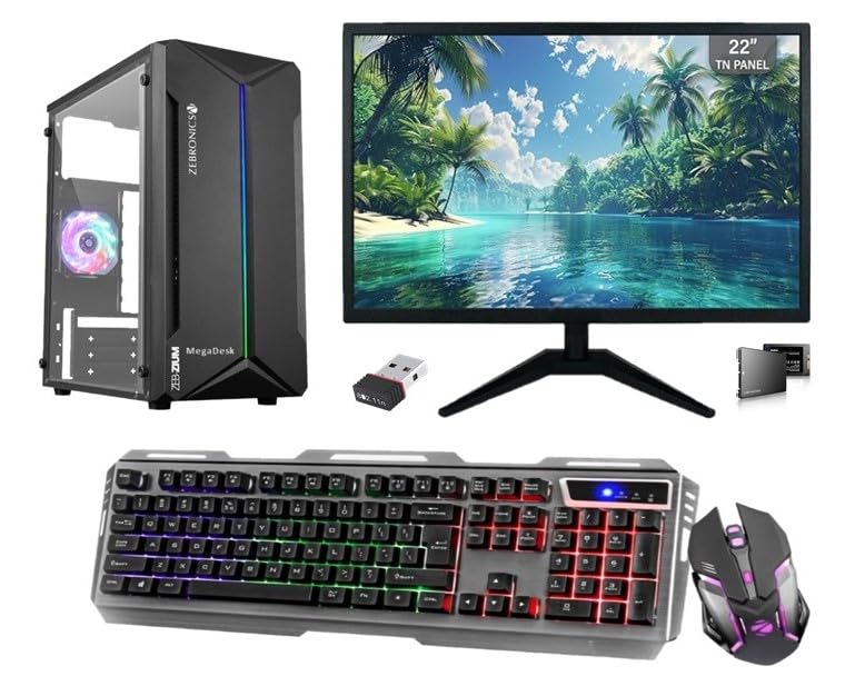 MegaDesk All-in-One Desktop Computer Set, i7 6th Gen, 16 GB RAM, 500 GB ...