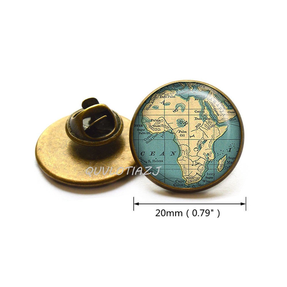 Africa Map Pin Africa Map Brooch Charm Fashion Map Jewelry | Desertcart ...