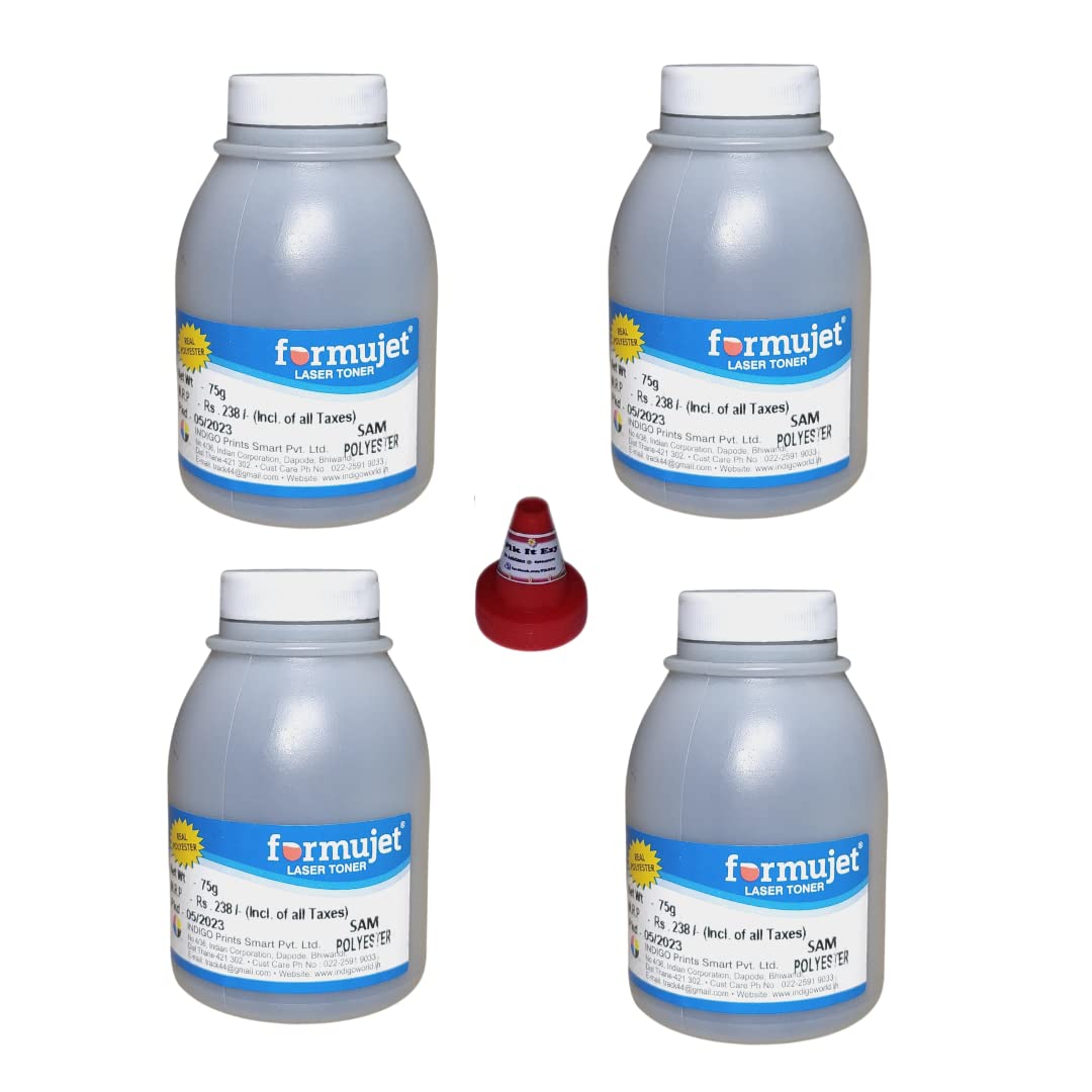 Formujet Sam Polyester Toner Powder 75g - Set of 4 Compatible for ...