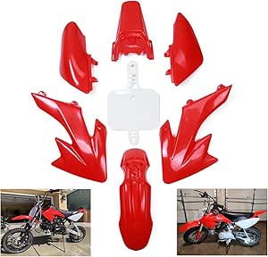 ABS Plastic Motorcycle Fender Fairing Body Work Kit Set For CRF50 XR50 ...