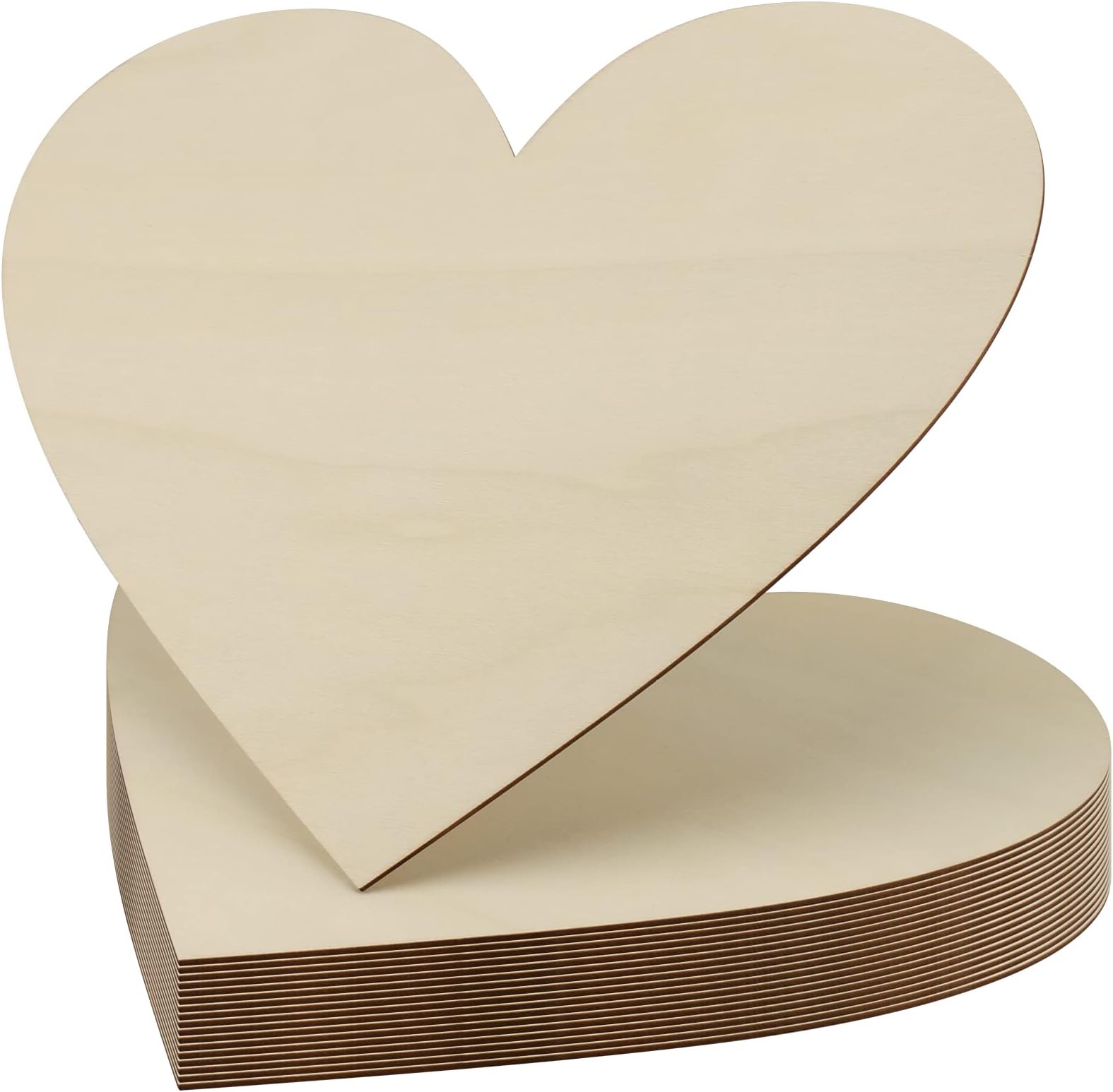 Amazon.com: Juvale 6 Pack Unfinished Wood Heart Cutouts, 12 x 10 Inches ...