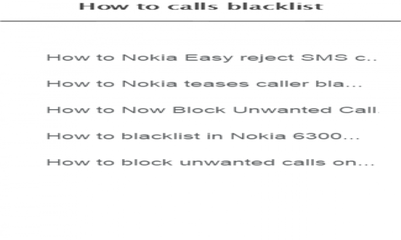 How to calls blacklist - App on Amazon Appstore