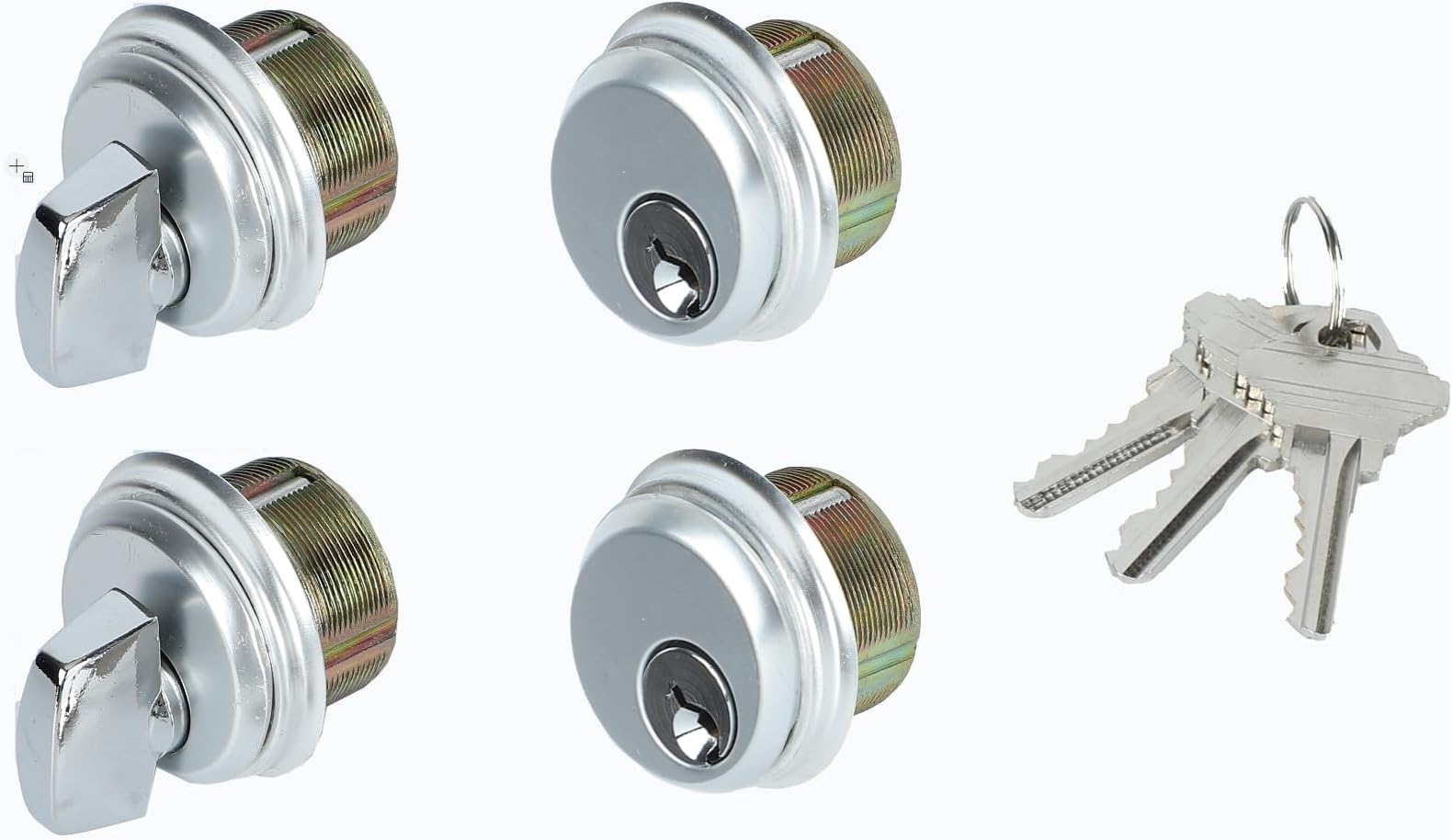 SUMBIN Storefront Door Lock Commerical Mortise Lock Cylinder with Satin ...