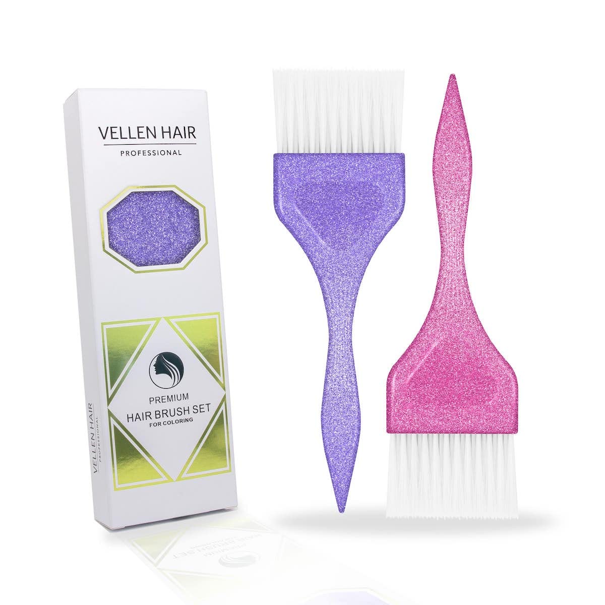 Amazon.com : Vellen Hair Glam Big Brush Set, Glitter Brush Set with for ...
