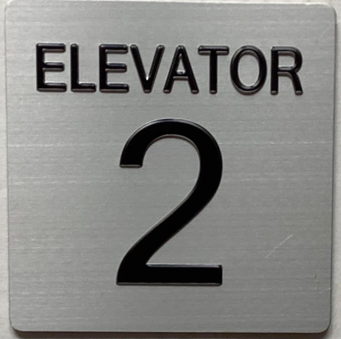 Amazon.com: ELEVATOR NUMBER SIGN SIGN with Raised letters & Grade 2 ...