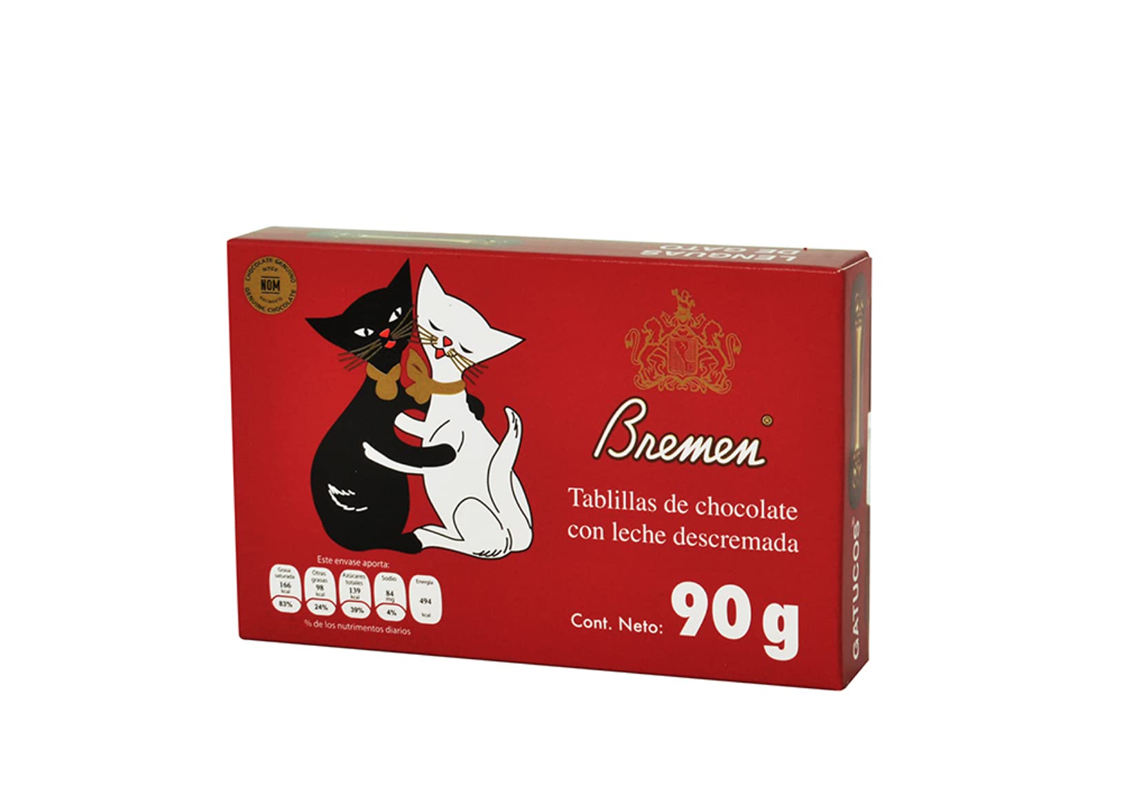 Bremen Chocolate Gatucos, Caja de 90g : Amazon.com.mx: Alimentos y Bebidas