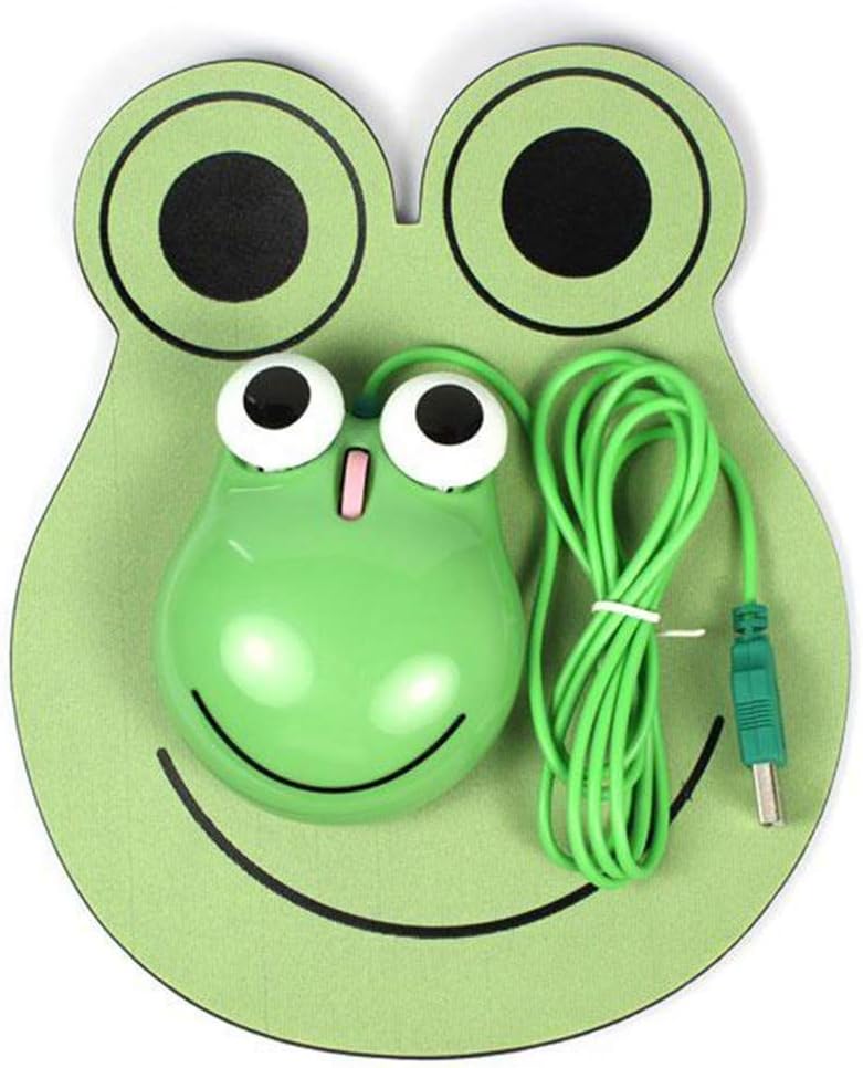 Amazon.com: Frog Wired Mouse + Mouse Pad, USB Wired Cute Cartoon ...