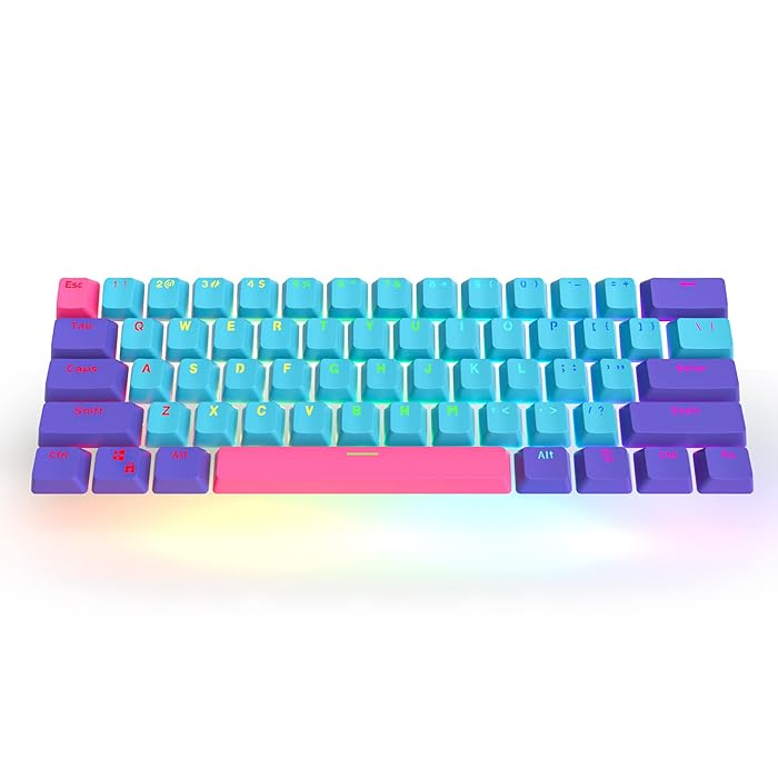 Buy HYSSP Custom Keycaps - Cute Keycaps 60 Percent, Suitable for GK61 ...