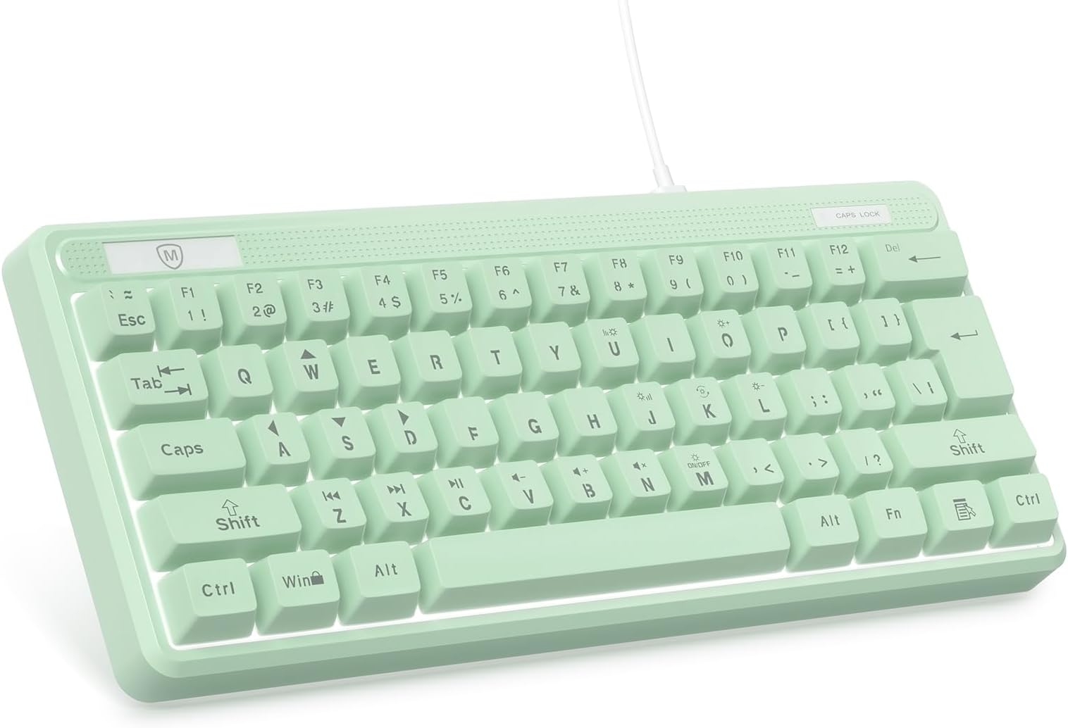 Amazon.com: Micropack Wired USB Keyboard with White Backlit & Large ...