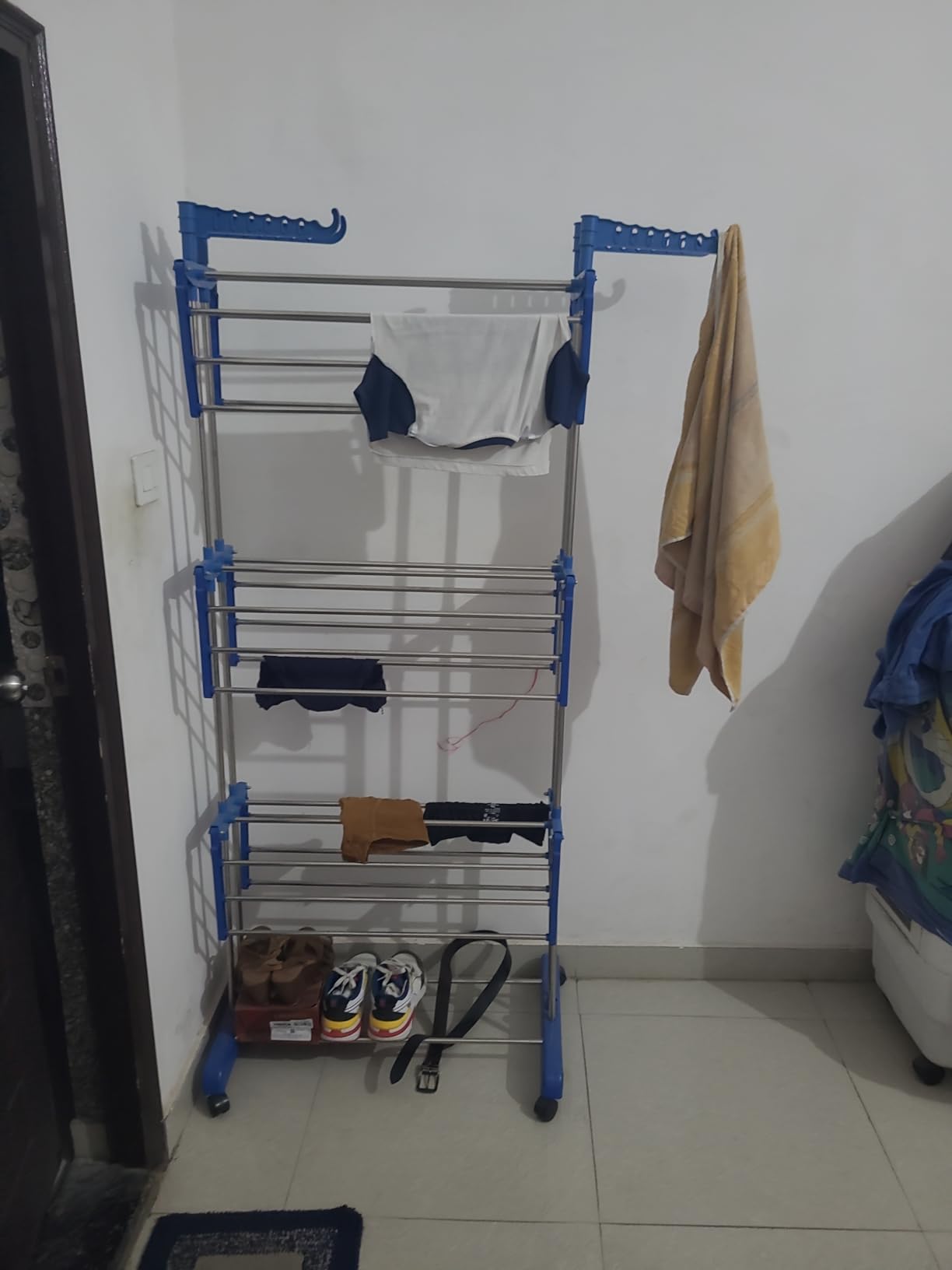 Sorbus Premium Heavy Duty Stainless Steel Foldable Cloth Drying Stand ...