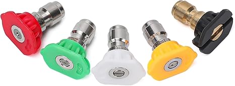 Amazon.com: Pressure Washer Tips, Set of 5 Pressure Washer Nozzle Tips ...