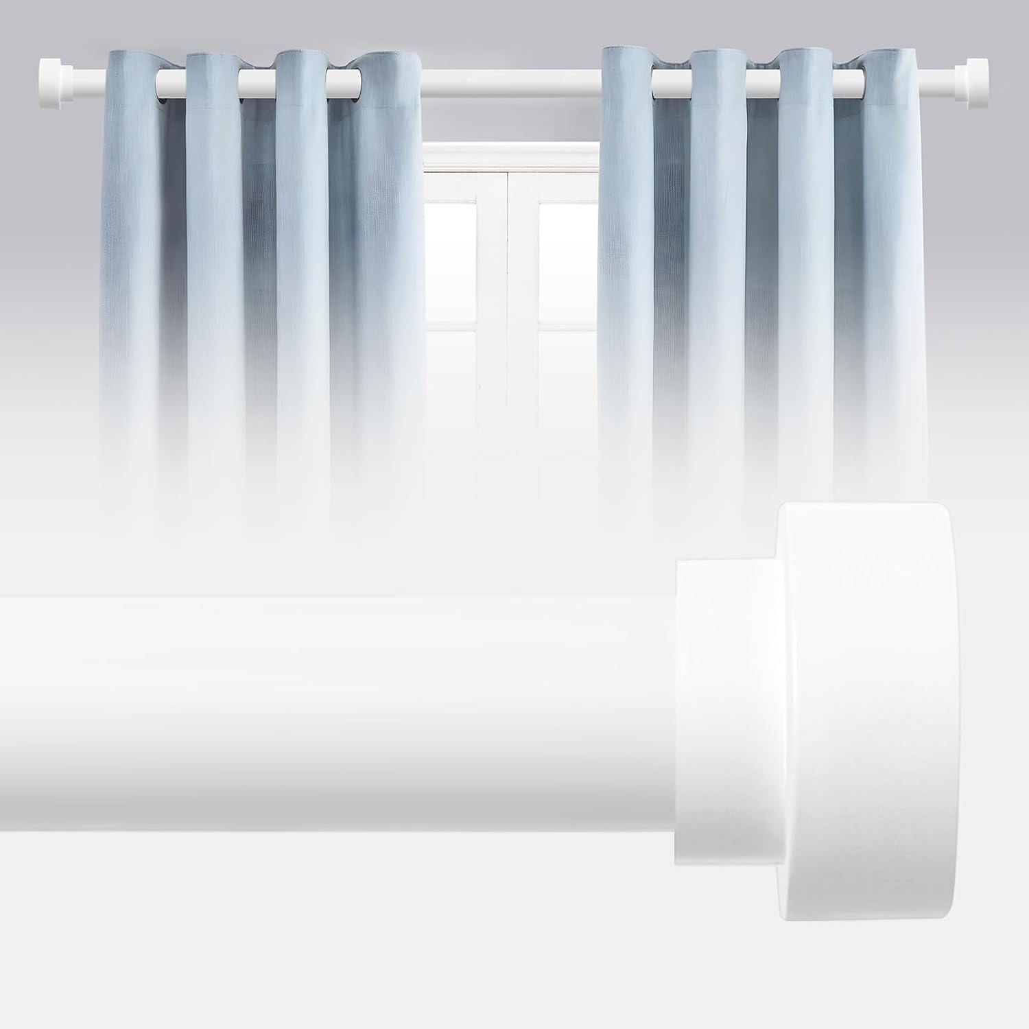 Amazon.com: HEI! DEAR White Curtain Rods for Windows 48 to 84 Inch(4 ...