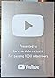 Custom Silver YouTube Play Button Award – Personalised YouTube ...