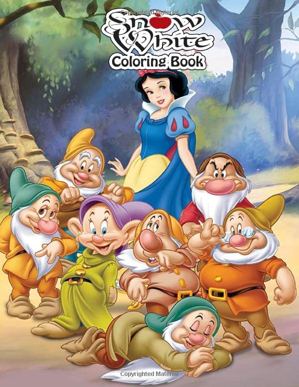 Snow White Coloring Book Over 50 Coloring Pages Of Snow | Desertcart INDIA
