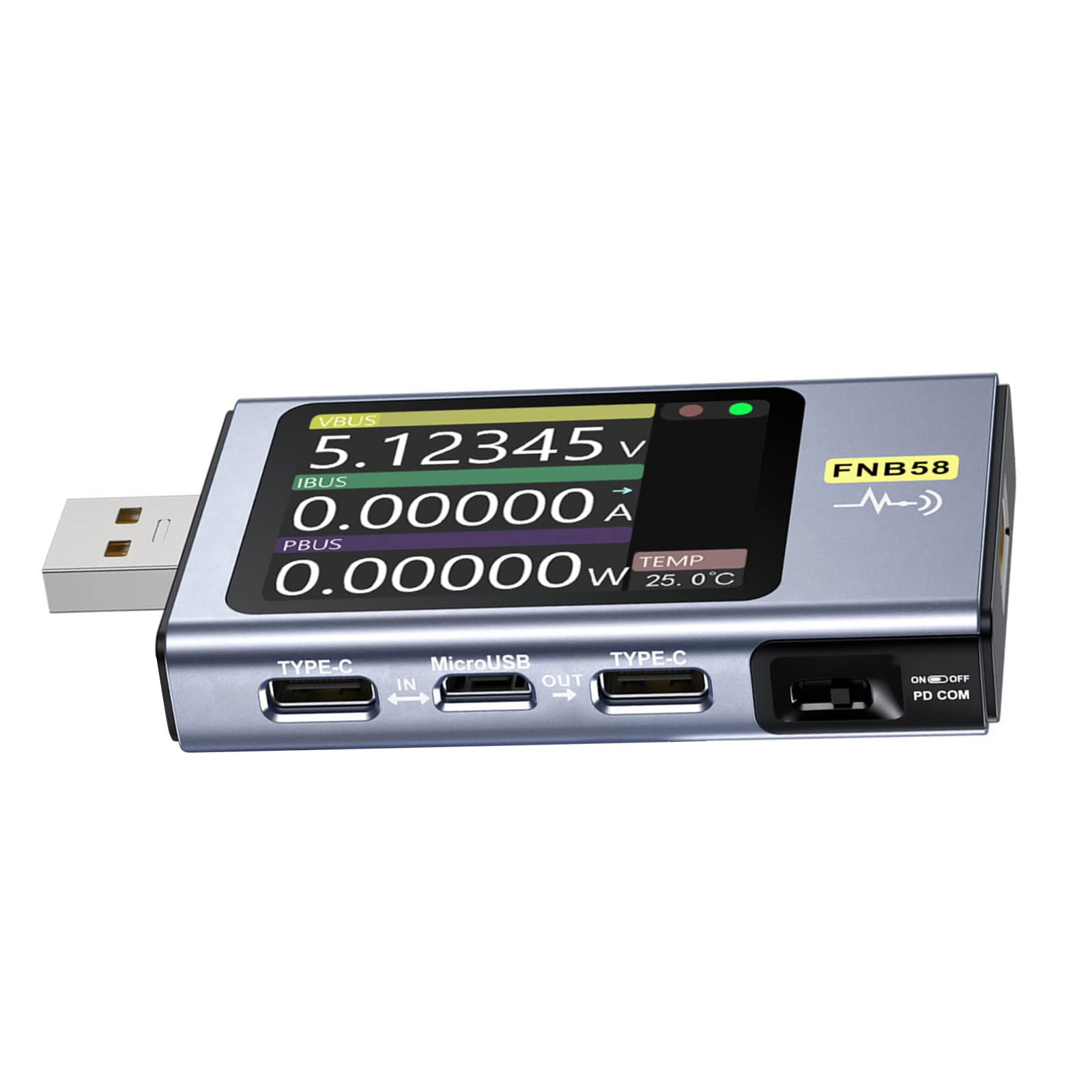 Amazon.co.jp: 1 個 USB 電圧電流計電圧計電流計タイプ C 高速充電テストスペアパーツ : DIY・工具・ガーデン