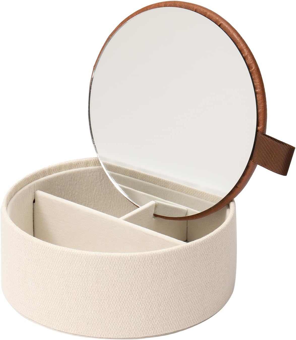 Amazon.com: Jewelry Organizer Circle Round Box Travel Jewelry Case ...