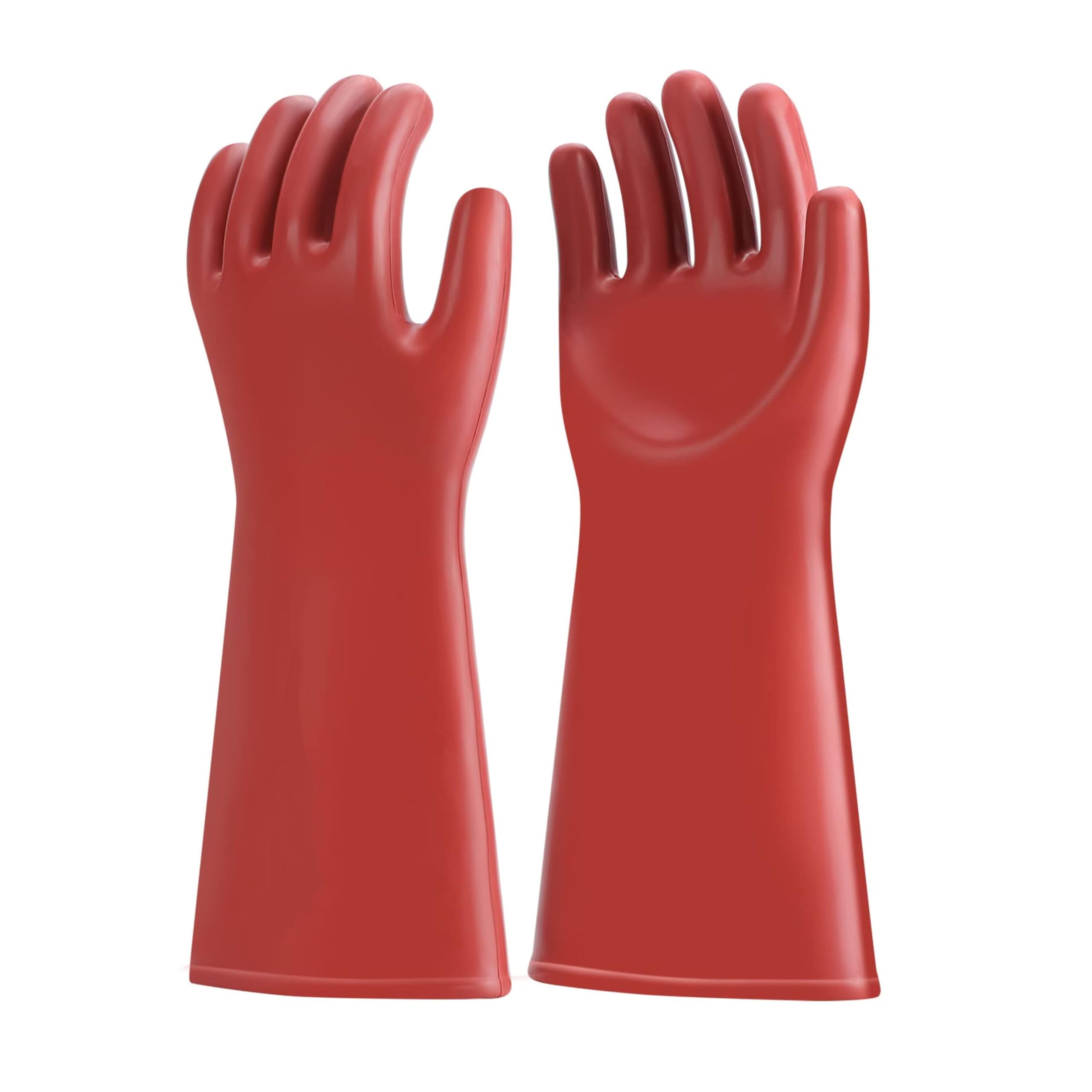 12KV High-voltage electrical insulated rubber gloves electrical 1.8 mm ...