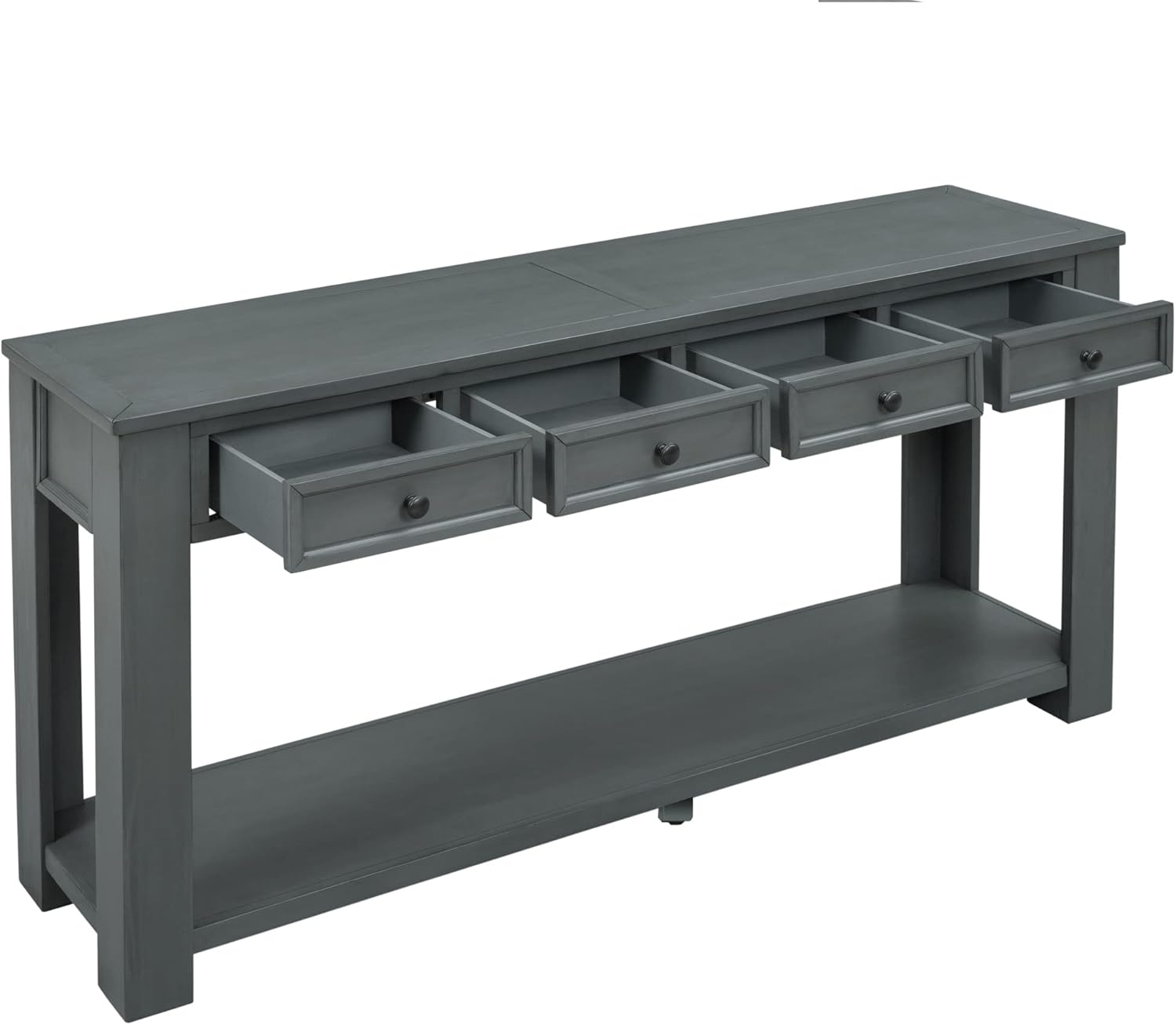 Amazon.com: Merax 2 Tier Entryway Table with Storage Shelf, 63 inch ...