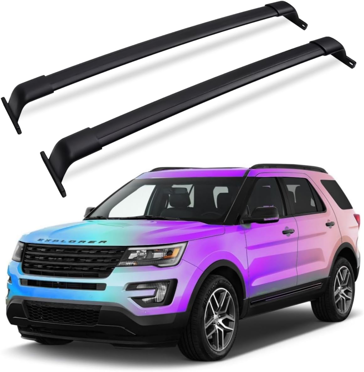 Amazon.com: Roof Racks Aluminum Alloy ONLY Rail Cross Bars Rail Fit for ...