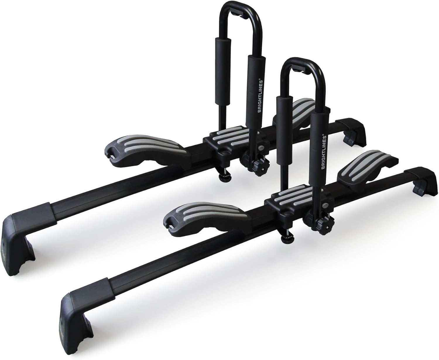 Amazon.com: BRIGHTLINES Complete Set Roof Rack Crossbars Premium Double ...