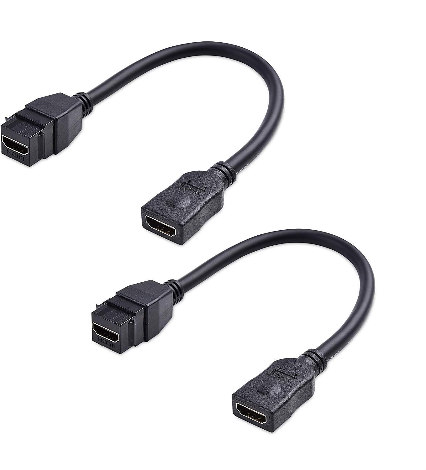 Amazon.com: Cable Matters 2-Pack HDMI Keystone Jack Pigtail Cable in ...