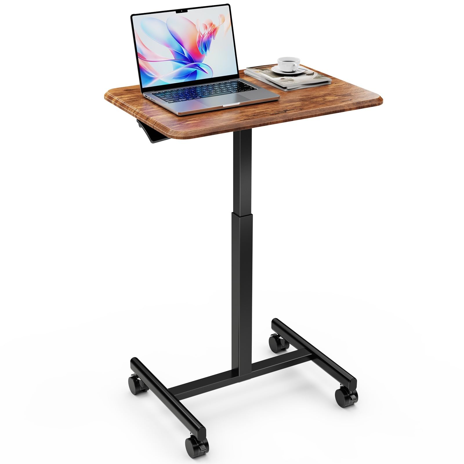 Amazon.com: Simple Deluxe Standing Desk Small Rolling Desk with ...