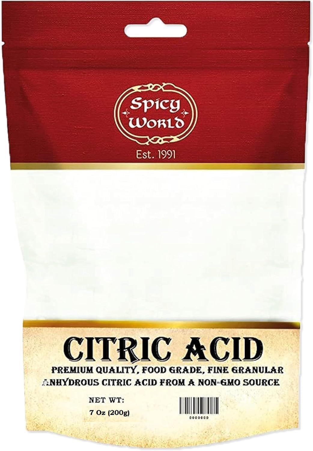 Amazon.com : Spicy World Pure Citric Acid, 7 Ounce (200g) - Food Grade ...
