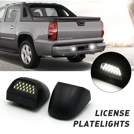 Amazon.com: Full LED License Plate Lights Lamp Tag Assembly Replacement ...