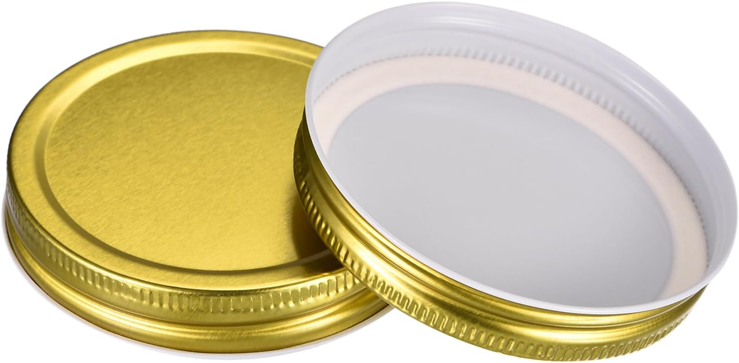 Amazon.com: uxcell Mason Jar Lids, 6 Pcs - Tinplate Canning Lids Wide ...