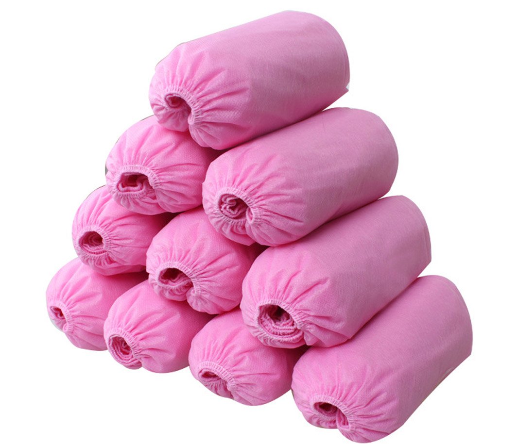 Amazon.com: 100Pcs Disposable Non-woven Non-Slip Booties Shoe Covers ...
