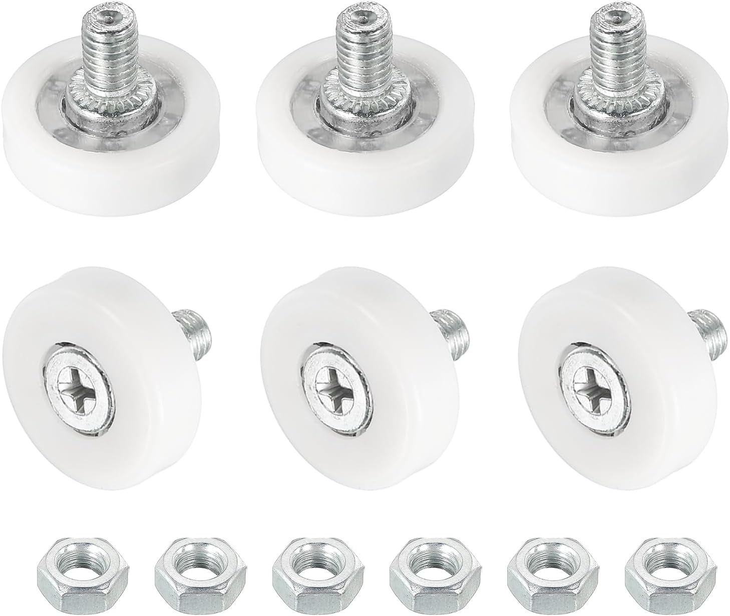 MECCANIXITY Drawer Rollers Nylon Cabinet Drawer Pulley Replacement ...