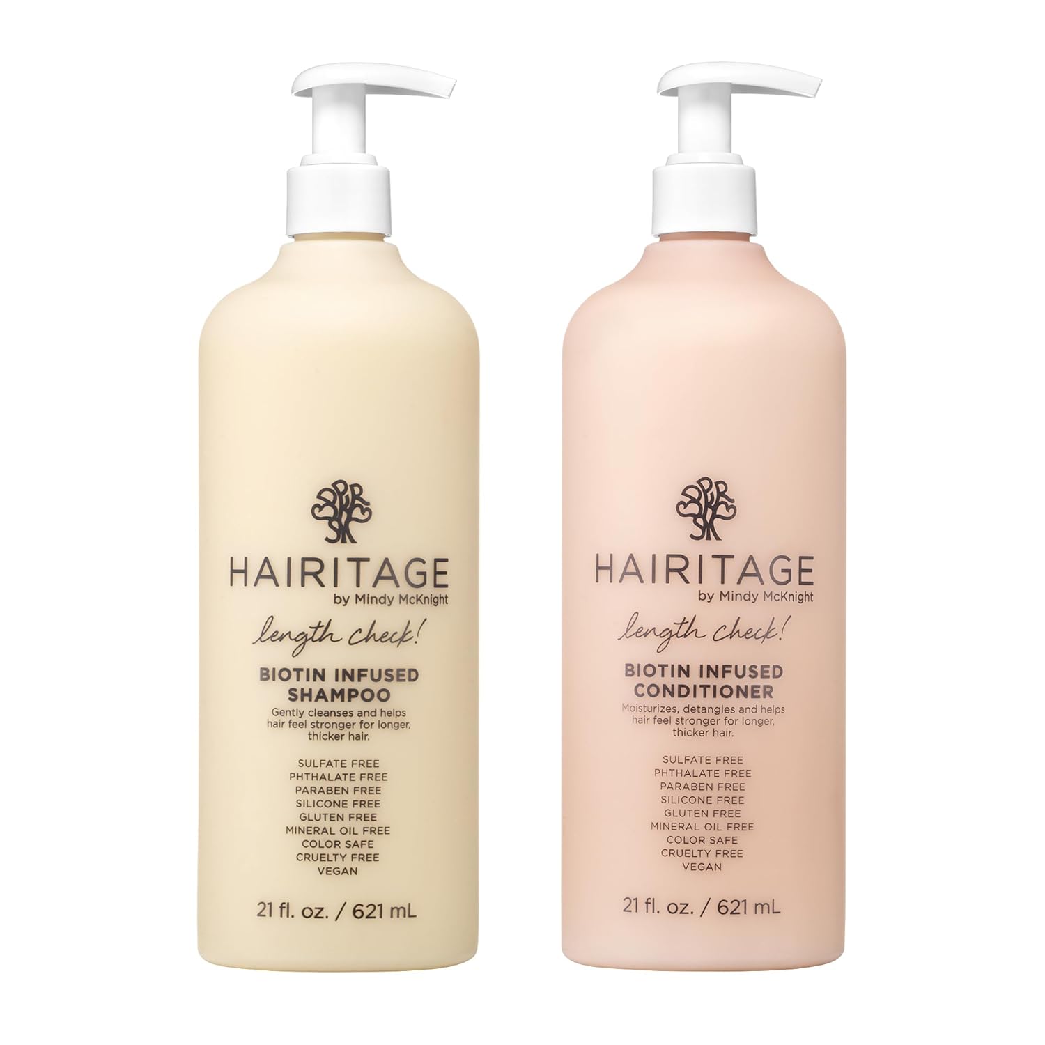 Amazon.com : Hairitage Biotin + Castor Oil Shampoo and Conditioner Set ...