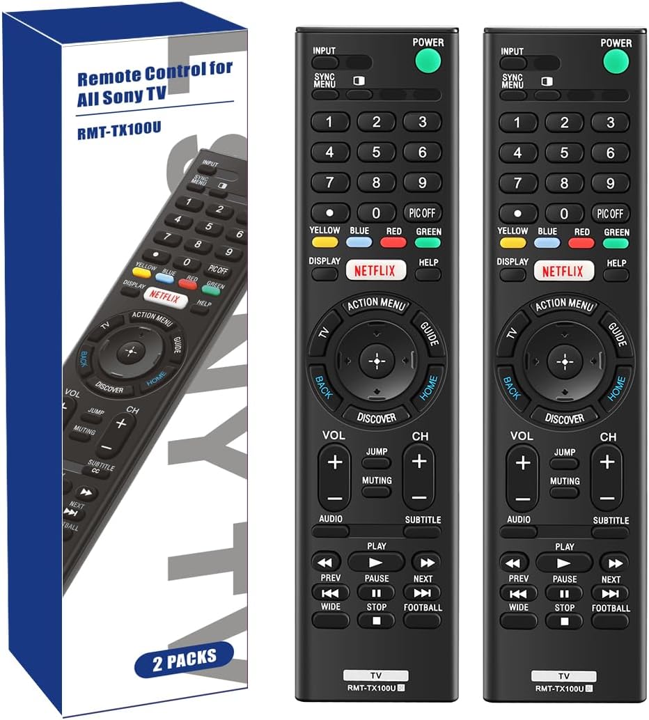 Amazon.com: Replacement for Sony-TV-Remote, RMT-TX100U Remote fit for ...