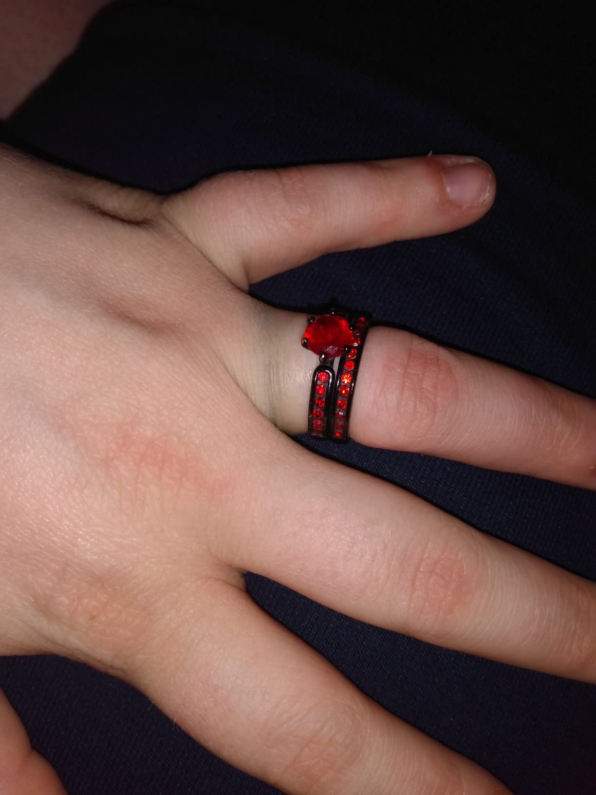 Amazon.com: Two Rings His Hers Wedding Ring Sets Couples Matching Rings ...