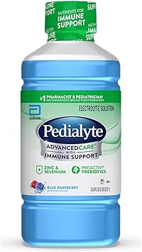 Amazon.com: Pedialyte Advancedcare Blue Raspberry Electrolyte Solution ...