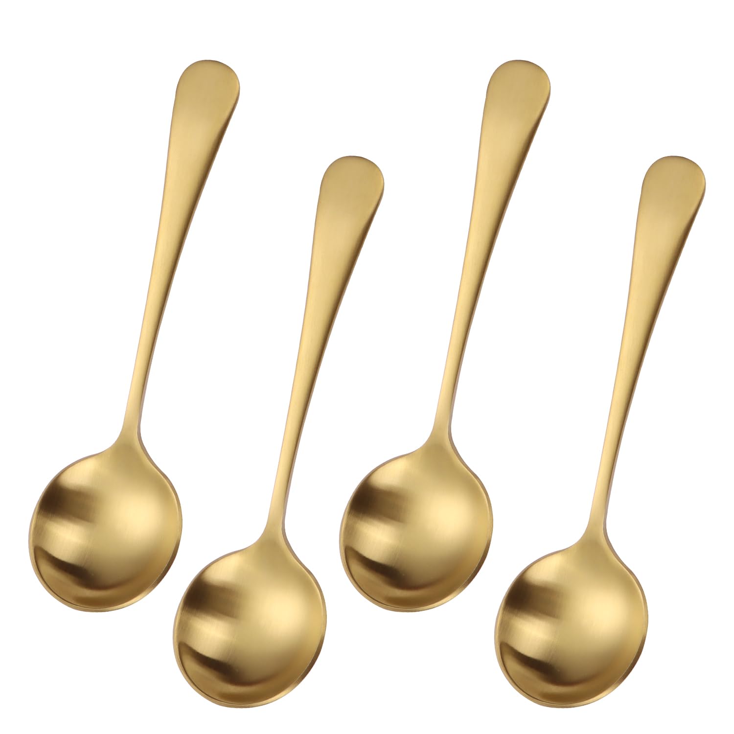 Amazon.com: Mafier 7" Round Soup Spoons Set of 4,18/10 Stainless Steel ...