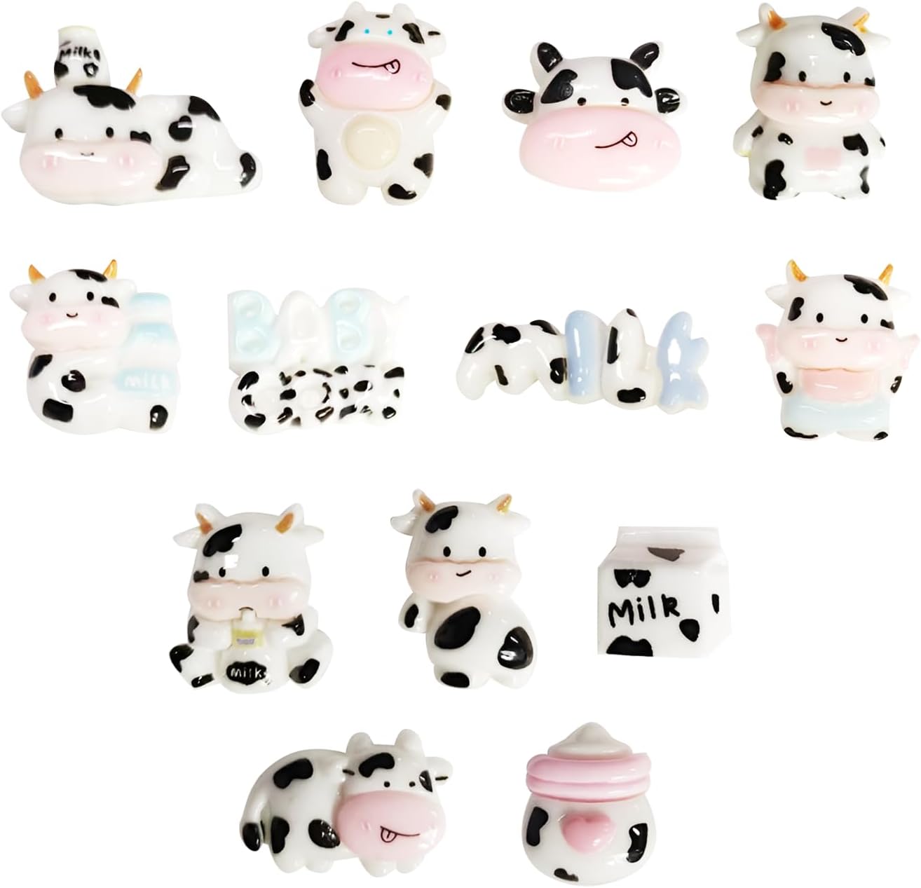 Amazon.com: Cute Cow Refrigerator Magnets Set- Cartoon Cow Magnet ...