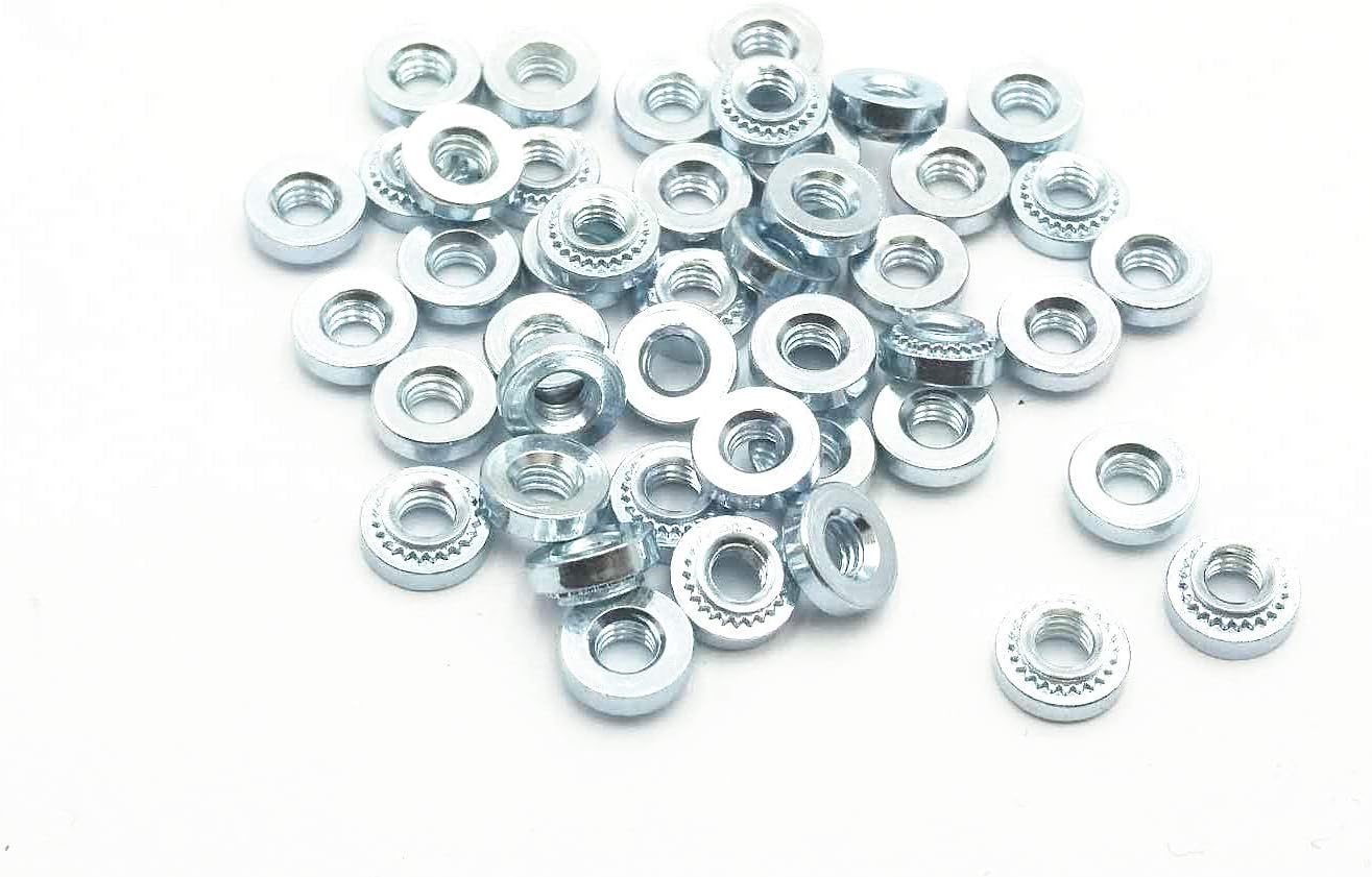 XJSXZC M3 Zinc Plated Self Clinching Rivet Nut Fastener 50pcs for 1mm ...