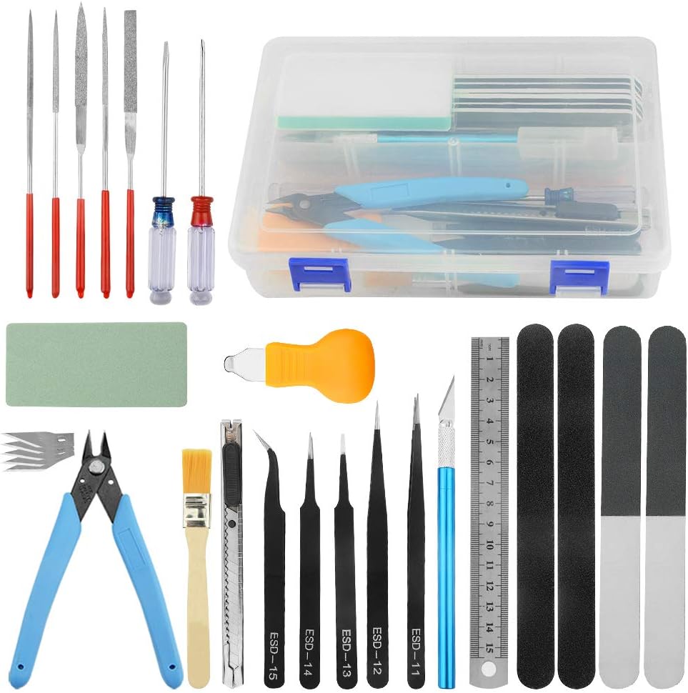 BGTXINGI 28PCS Modeler Basic Tools Craft Set for Gundam Model Tools Kit ...