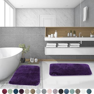 Amazon.com: FIFU Bath Rug Mat 17" W x 24" L for Bathroom, Bedroom ...