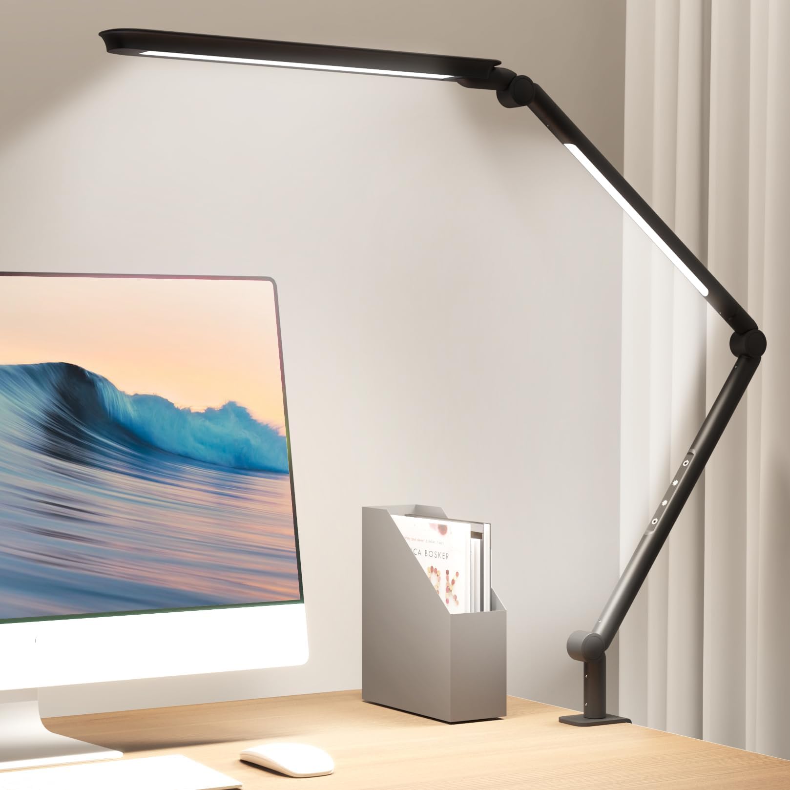 Homlife LED Desk Lamp, Dual Light Sources Desk Lamp for Home Office ...