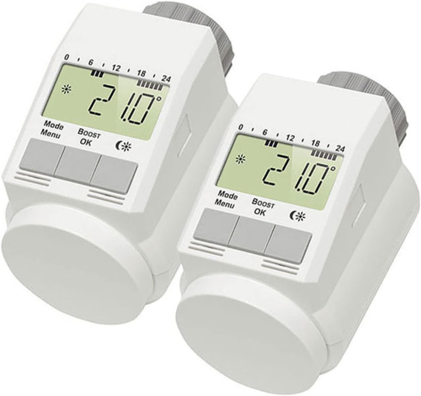 eqiva Bluetooth® Smart Heizkörperthermostat, 141771E0, Weiß, 10,2 x 6,0 ...
