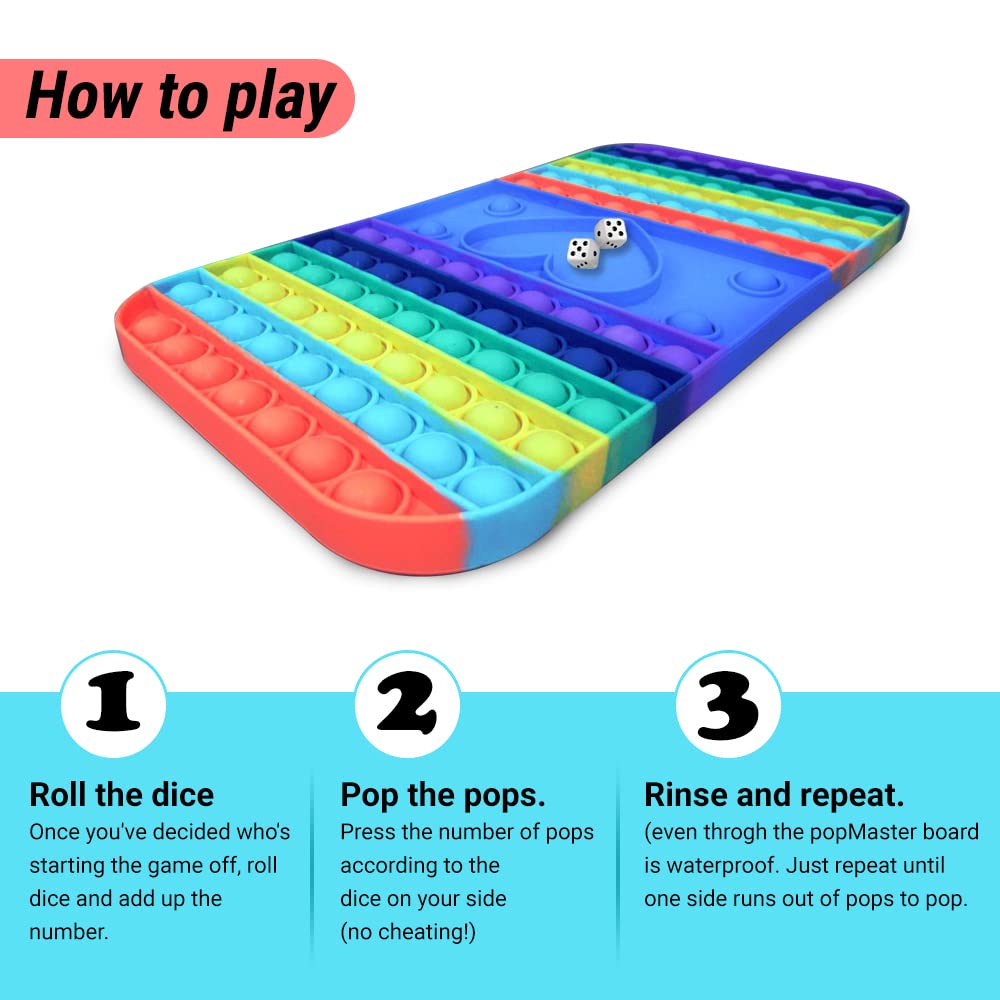 7 IN 1 Pop it Game – Giant Pop it Fidget toy with Simple Dimple ...