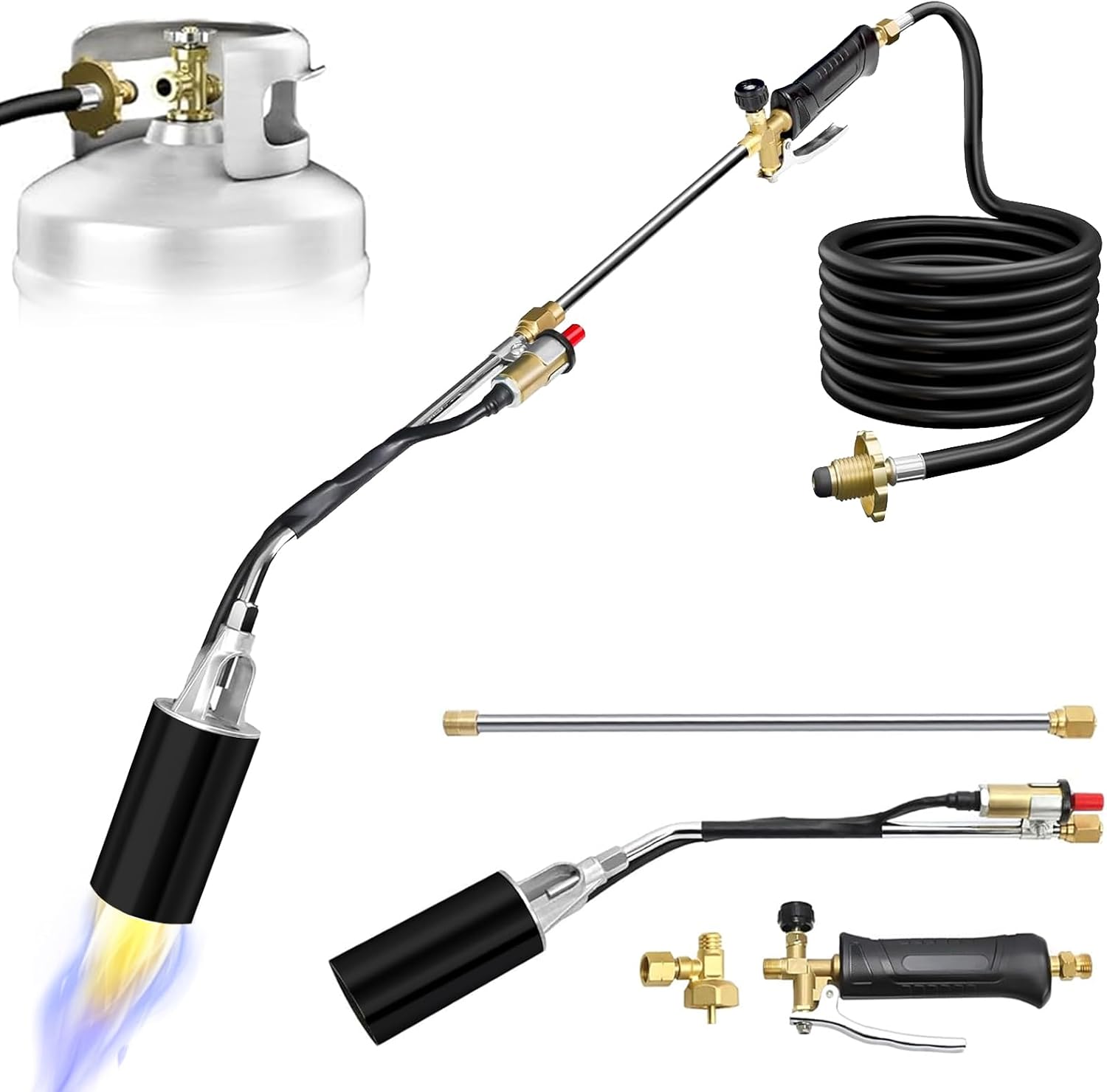 Amazon.com: Heavy Duty Propane Weed Torch with Self-Ignition, 1,800,000 ...